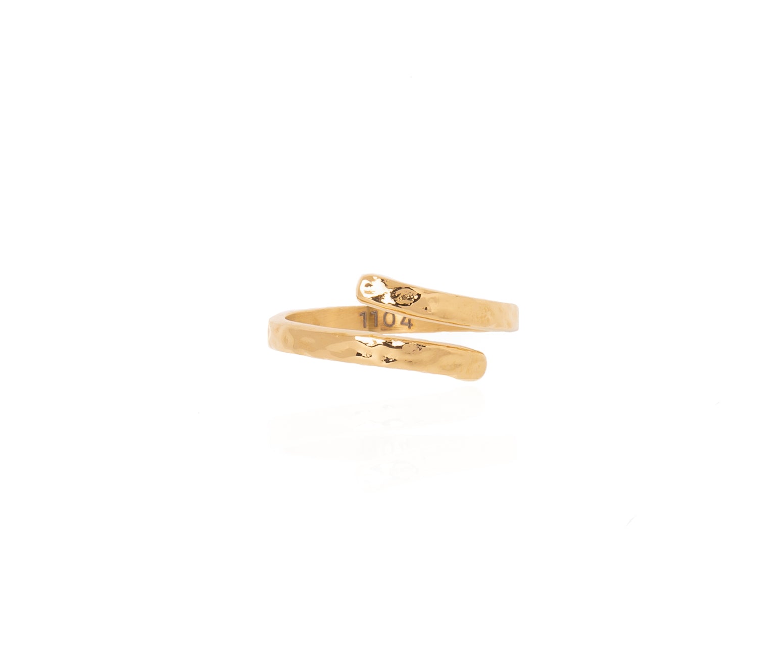 ELÍ2107 SPÍRAL HRINGUR GULL – 1104 by MAR